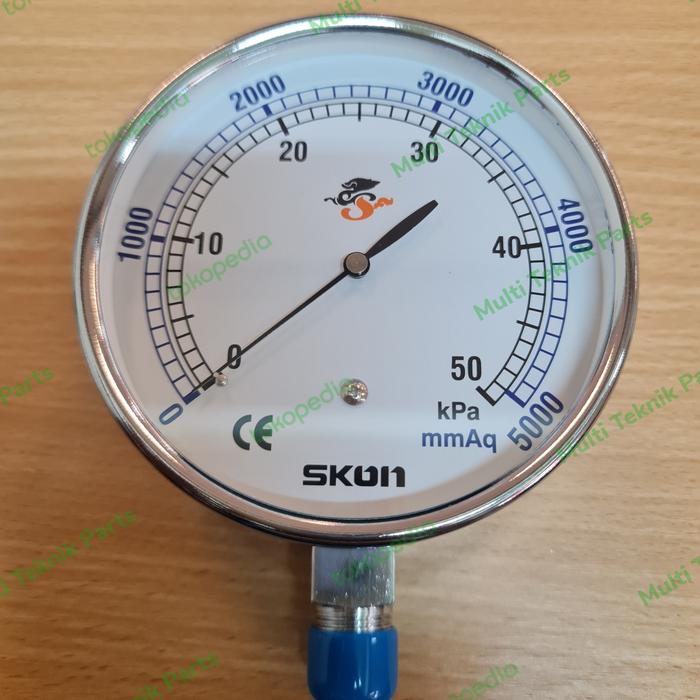 Jual Low Pressure Gauge 4" inch 50 kpa / 5000 mmaq Skon - Jakarta Barat ...