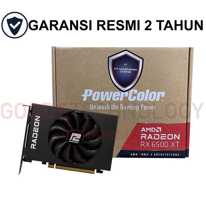 Jual POWERCOLOR RX 6500 XT ITX 4GB GDDR6 AMD RADEON 6500XT - Jakarta ...