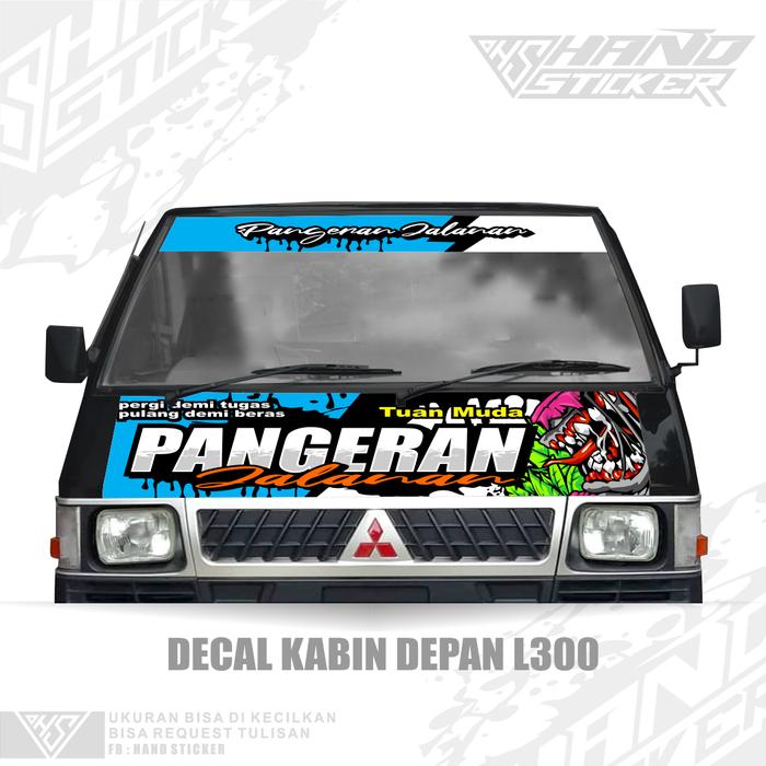 Jual Sticker Decal Print Custom Kabin Depan L300 Bisa Request Desain ...