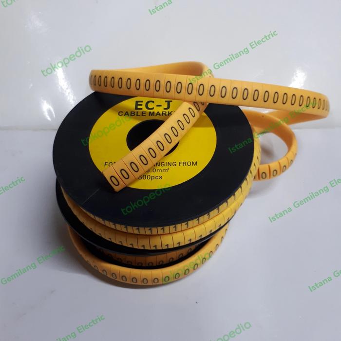 Jual Cable Marker FM-1 / FM1 / kabel markers 1 Roll isi 500 pcs ...