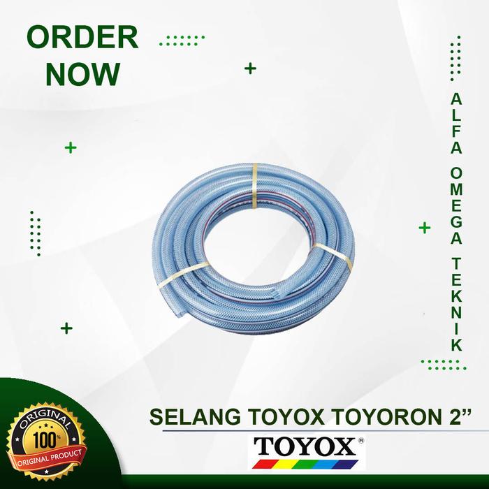 Jual SELANG TOYORON 2 INCH TOYOX HOSE PVC SERAT BENANG TRANSPARAN 50MM ...