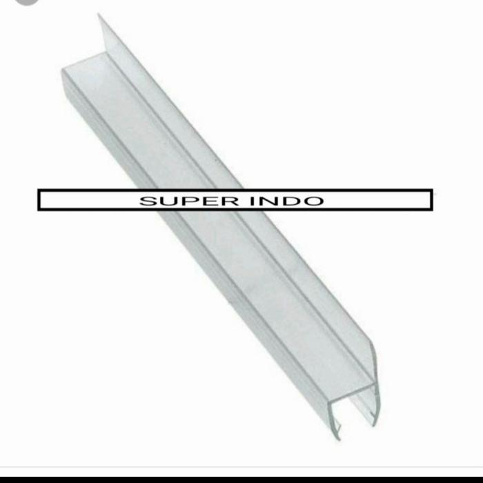 Jual lis list shower pintu kaca kamar mandi 10mm dan 12mm - list biasa ...