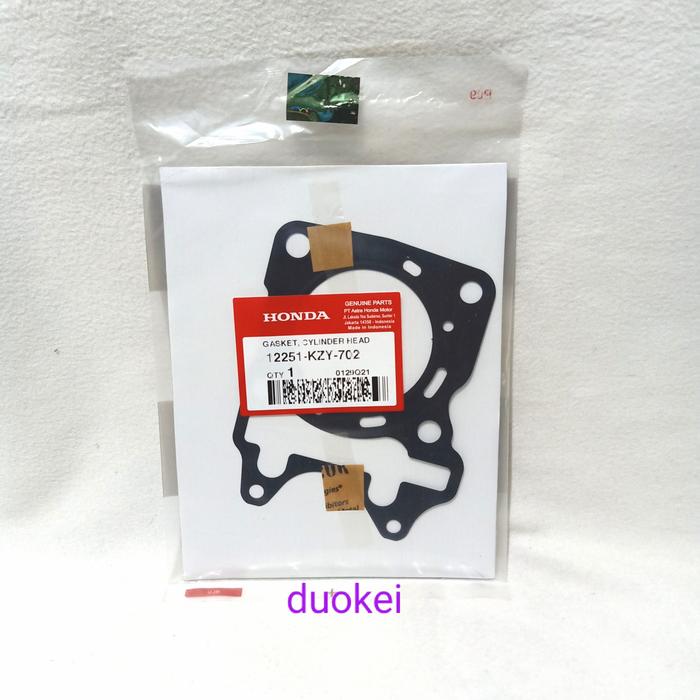 Jual gasket cylinder head 12251-kzy-702 Honda Vario 150 k59 genuine ...