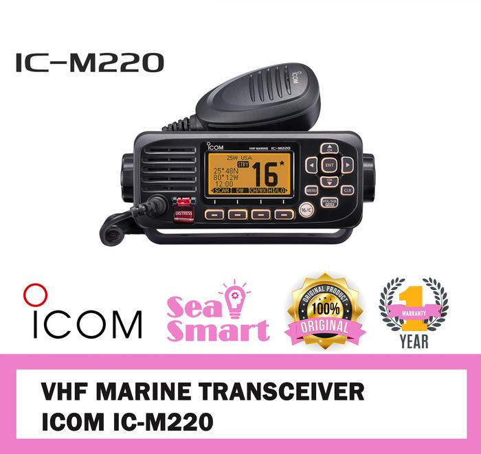 Jual ORIGINAL ICOM IC-M220 VHF MARINE TRANSCEIVER / RADIO MARINE ...