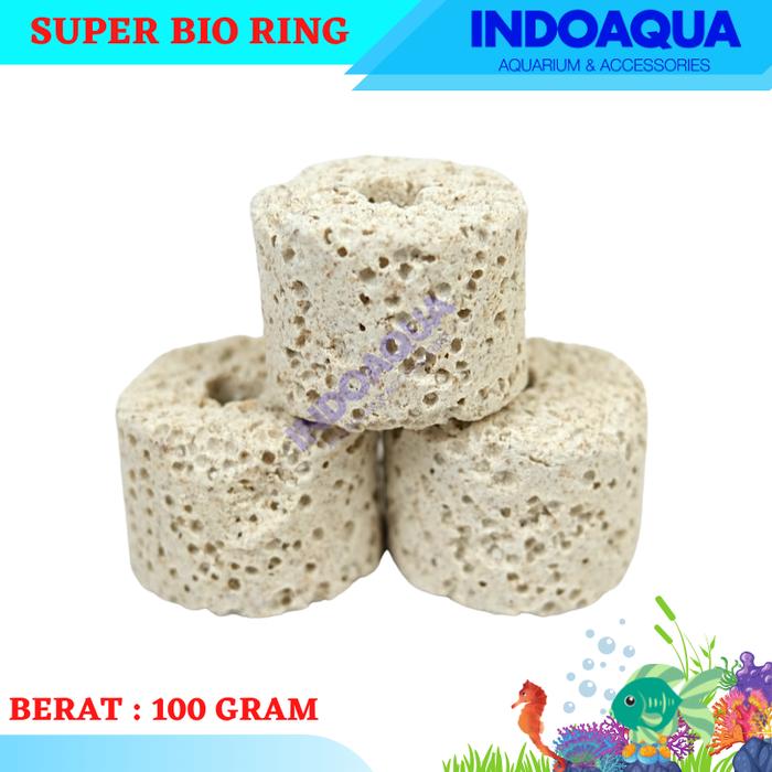 Jual Bioring Media Filter Aquarium Super Bio Ring Kemasan 100 gram ...