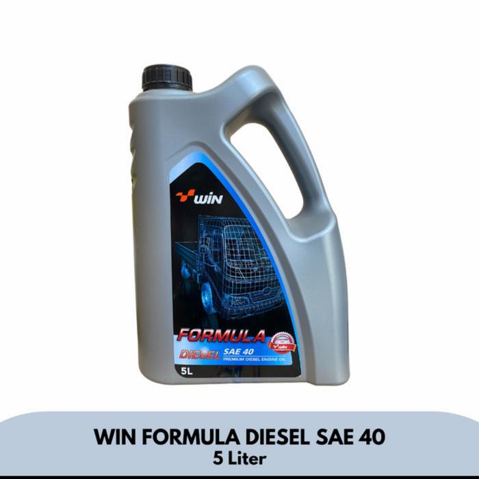 Jual Oli Mesin Win Formula Diesel SAE 40 Api CD/SF (5 liter) - Jakarta ...
