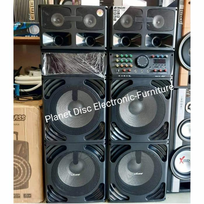 Jual Speaker Active DAT 12 inchi double Bass MGM722 Speaker Bluetooth - Kota Medan - Planet Disc ...