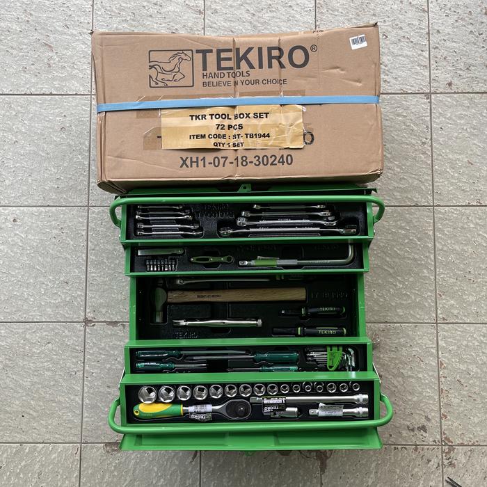 Jual ToolBox Set 72 Pcs Tekiro Kotak Mekanik Alat Perkakas Kunci Sock Set - Kota Palembang ...
