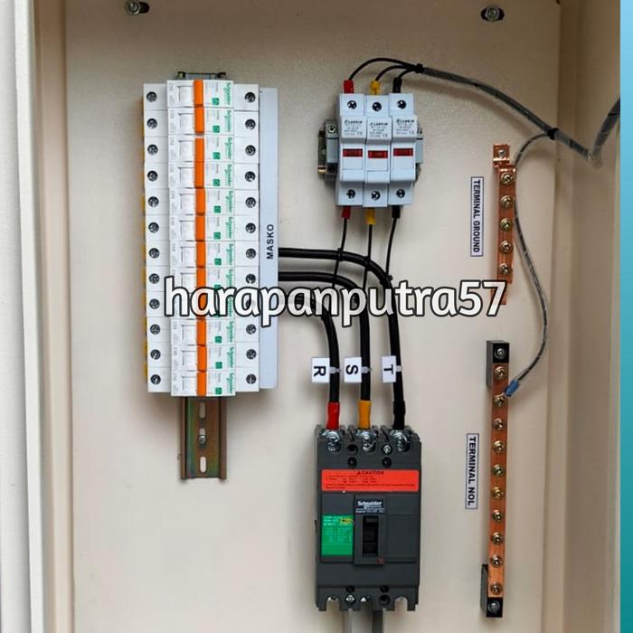 Jual Panel instalasi listrik 3phase dengan 12group pembagian mcb 1p ...