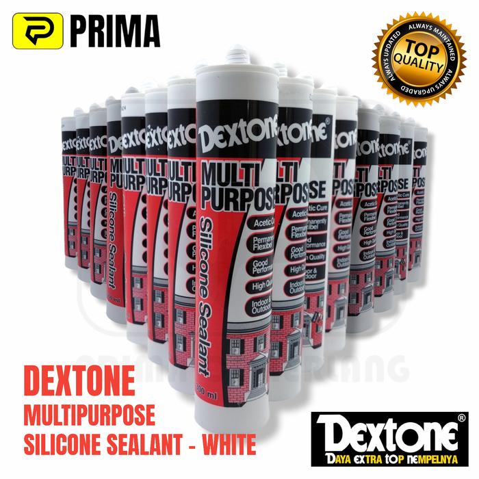 Jual DEXTONE SILICONE SEALANT 300ML MULTI PURPOSE LEM - Putih - Jakarta ...