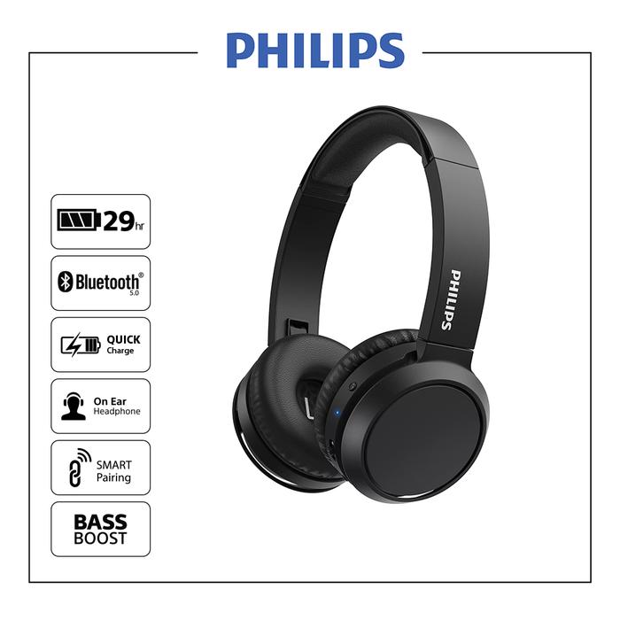 Promo Philips TAH4205 Black On-ear Wireless Headphones / TAH 4205 ...