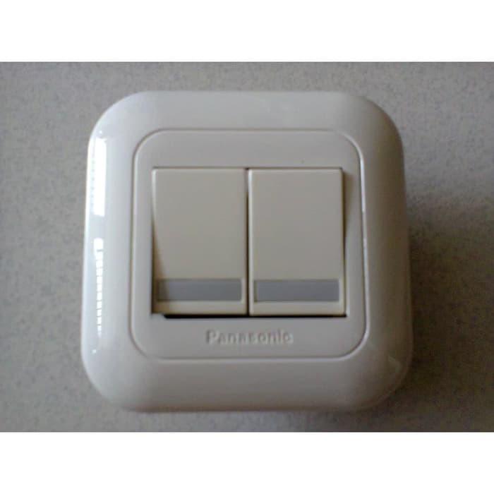 Jual Saklar Hotel Seri / switch double PANASONIC Wide Series WEJ5532 x ...