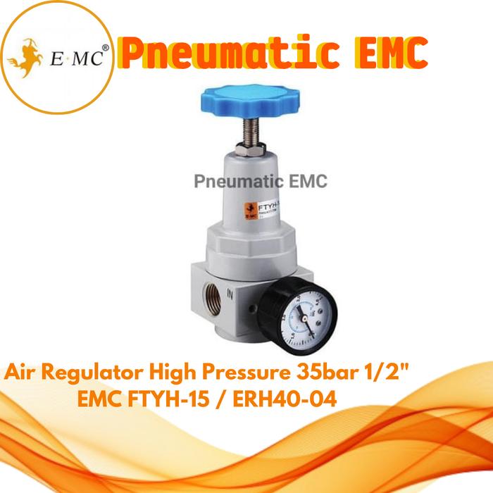 Jual Air Regulator High Pressure 35bar 1/2" EMC FTYH-15 / ERH40-04 ...