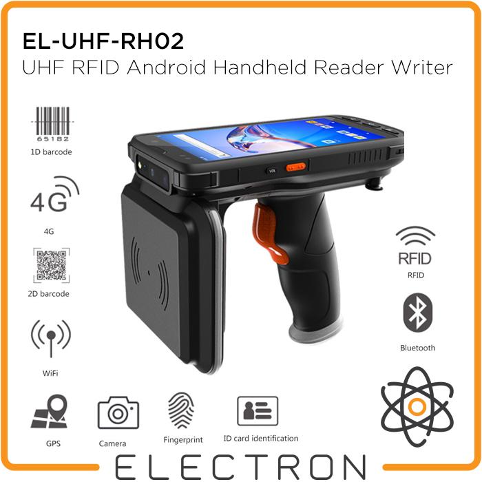 Jual EL-UHF-RH02 UHF RFID Android Handheld Reader Writer Long Range 4G ...