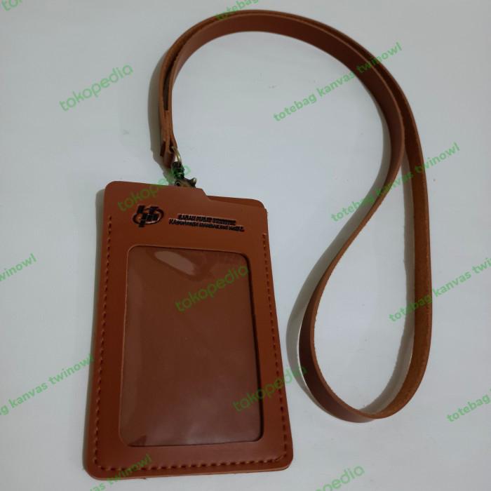 Jual nametag name tag kulit id card custom embos logo panitia peserta ...