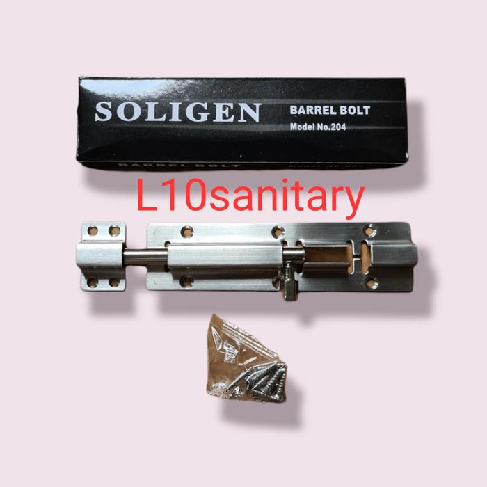 Jual Grendel Slot Soligen 6" inch / Grendel Stainless Steel 304 Soligen ...