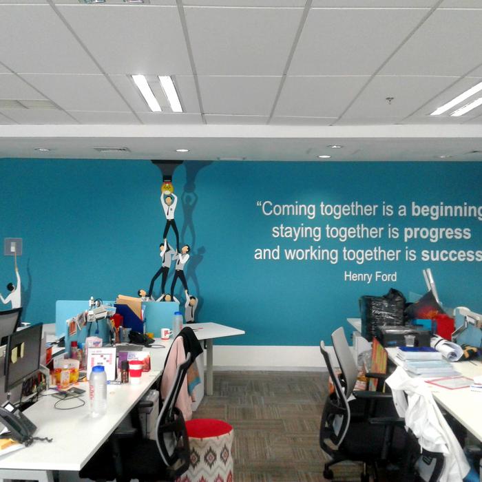 Jual Lukis Mural Kantor Quotes - Kota Bekasi - laju mural | Tokopedia