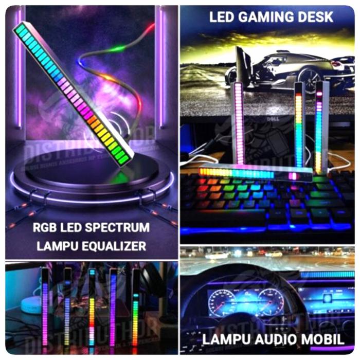 Jual lampu LED strip music light RGB bar spectrum indicator audio sound ...