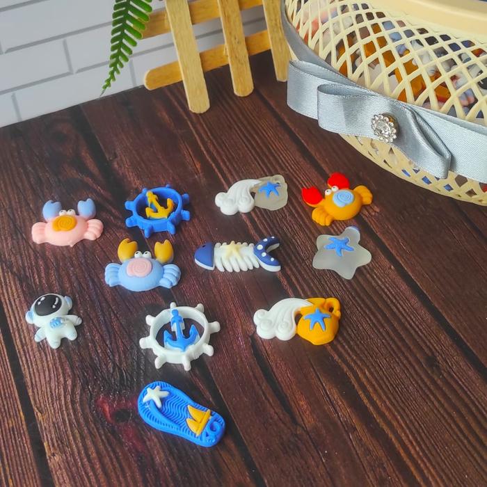 Jual Clay craft / bahan clay hiasan dekorasi craft isi 12 pcs dan 50 ...