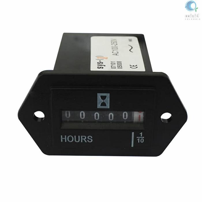 Jual Hourmeter Industri SYS-1 Hour Meter AC 220V Penghitung Jam Kerja ...