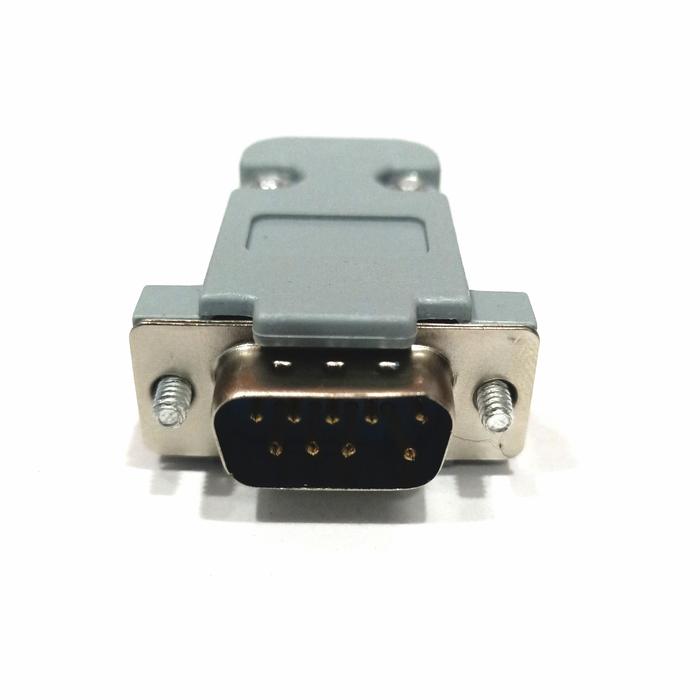 Jual DB 9 pin connector male female plus cover 1set RS232 DB 9pin ...