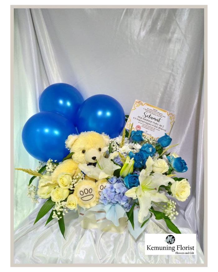 Jual baby born flowers/ buket bunga kelahiran bayi/ buket bunga segar ...