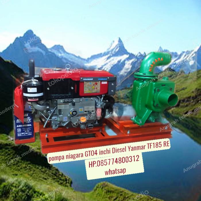Jual Pompa air Niagara 4inchi Yanmar Diesel TF85 RE stater elektrik ...