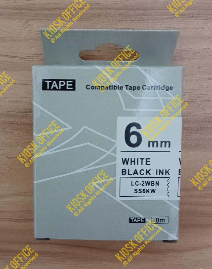Jual Pita Label Tape Printer Epson LW Series & KingJim 6mm - Putih ...