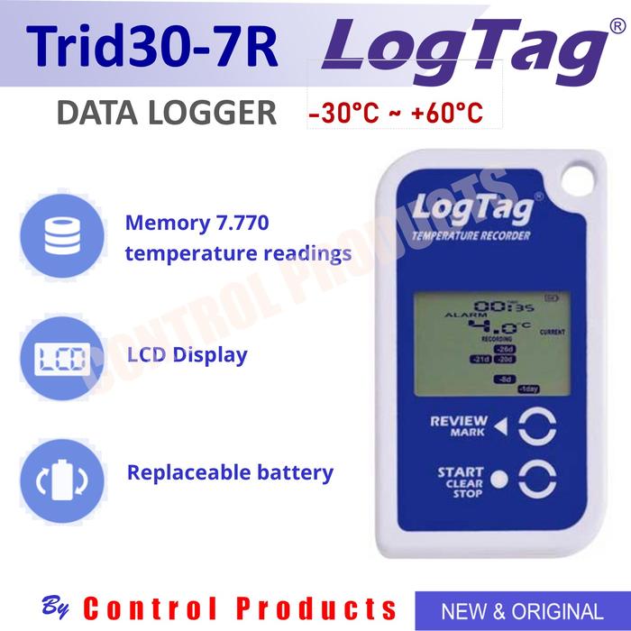 Jual LogTag TRID30-7R Temperature Recorder, 30 Day, replaceable battery - Jakarta Barat ...
