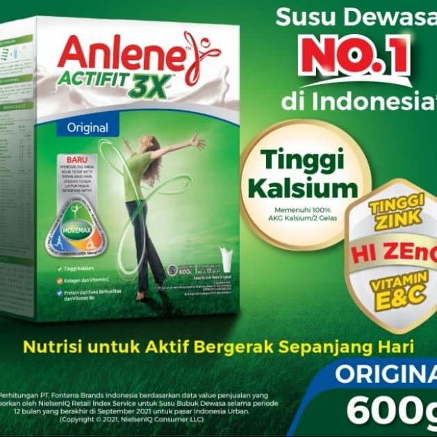 Harga Anlene Actifit Susu High Calcium Cokelat 600 gr hari ini Kamis ...