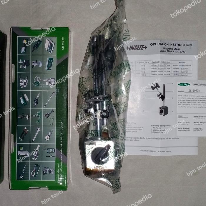 Jual INSIZE 6201-60 magnetic stand base / stand dial indicator 60kgf ...