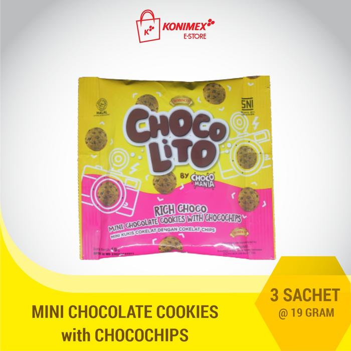 Jual Chocolito Rich Choco Mini Cookies 3 sachet Kukis Mini Cokelat ...