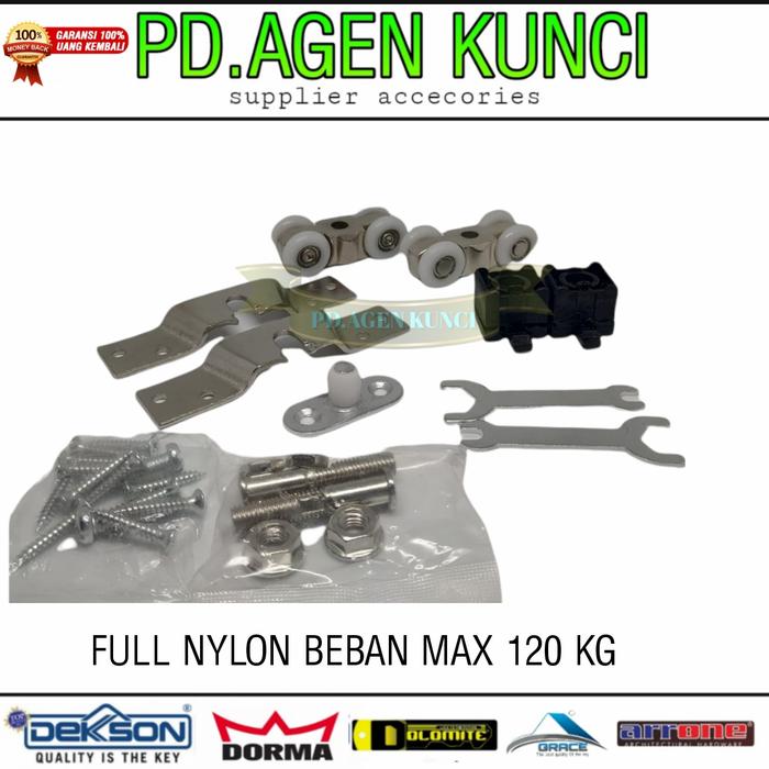 Jual roda pintu sliding heavy duty 100kg /roda pintu geser/roda husky ...