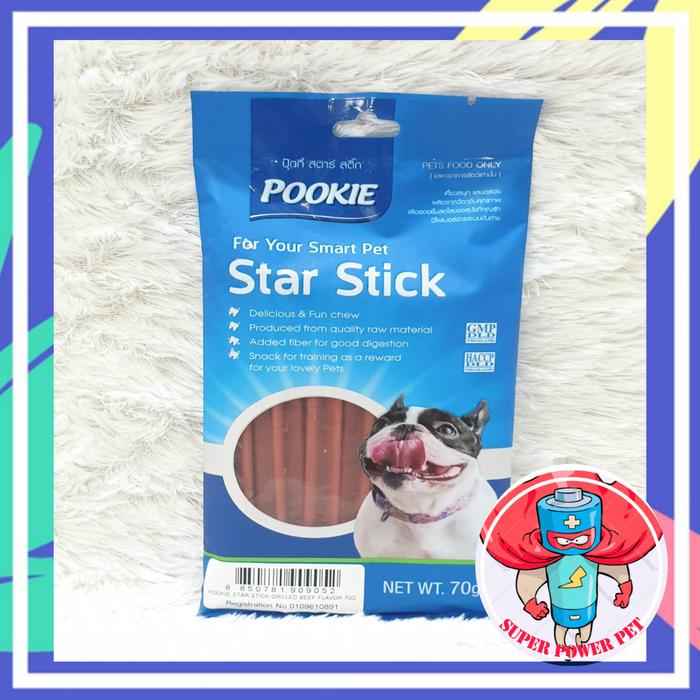 Jual POOKIE Snack Anjing Dental STAR Stick BEEF 70g - Jakarta Utara ...