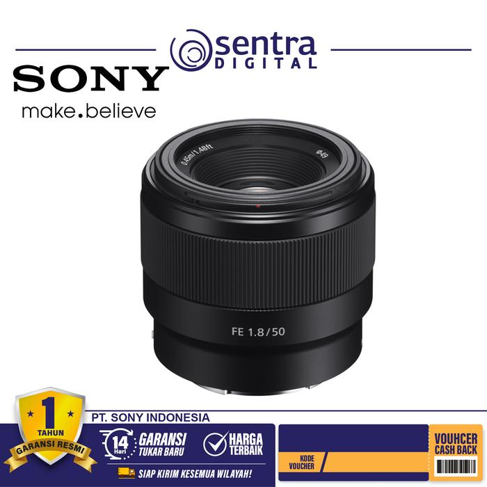 Promo Lensa Full Frame Sony E-Mount FE 50mm F/1.8F Garansi Resmi Cicil ...