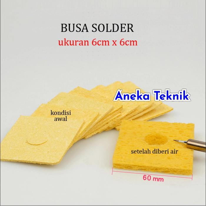 Jual Spons Busa Pembersih Mata Solder / Tip Cleaner Sponge 6 x 6 cm ...