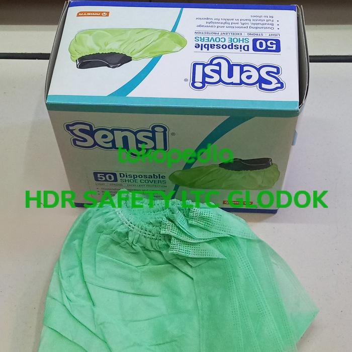 Jual SENSI COVER SHOES / PENUTUP SEPATU MEDIS DISPOSIBLE isi 50 - hijau ...