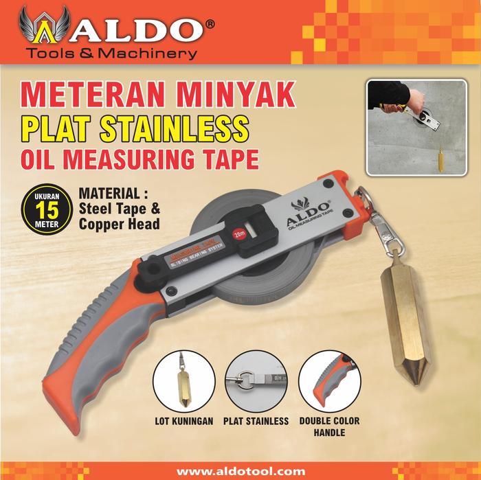 Jual Meteran Minyak Plat Stainless Merk Aldo - 15 Meter - Kota Surabaya ...