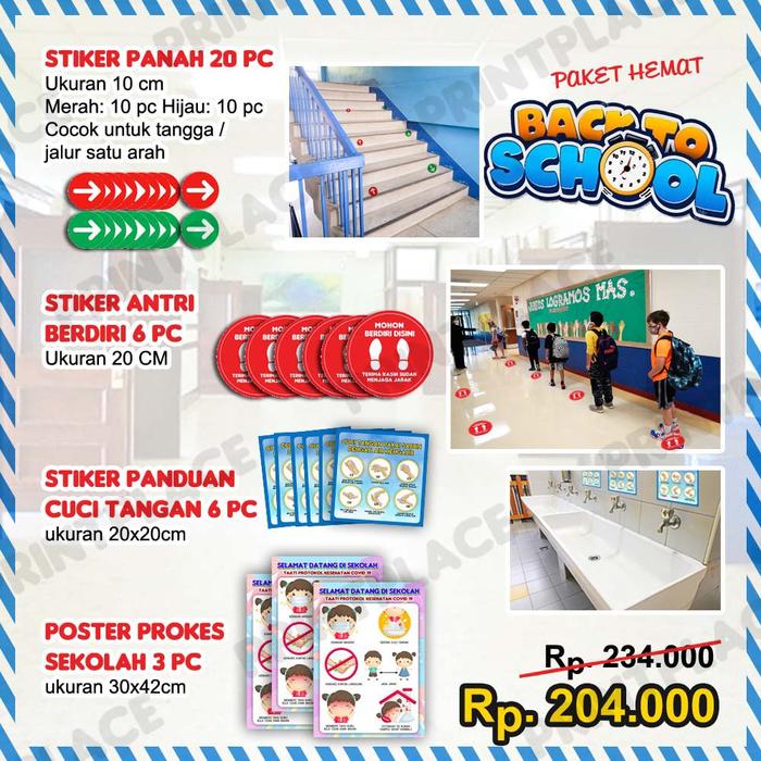 Jual STIKER JARAK PROKES SEKOLAH PAKET HEMAT - Jakarta Pusat ...