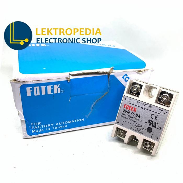 Jual SSR 75DA Fotek Solid State Relay 75 DA Ampere 75A Taiwan - Kota Semarang - Lektropedia ...