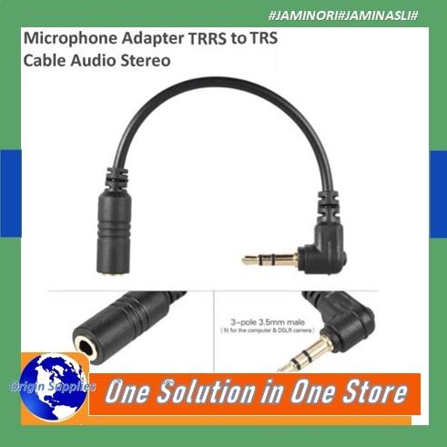 Jual Adapter TRRS to TRS 4 Pin to 3 Pin 3.5mm Converter Mic Camera DSLR ...