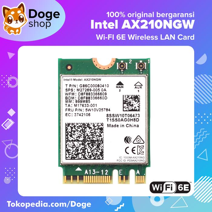 Jual Intel Ax210 Wifi 6e Card Wireless 6 Ac Ax Bluetooth 5.2 Ngff M.2 Ax200 - Ax210 Di Seller ...