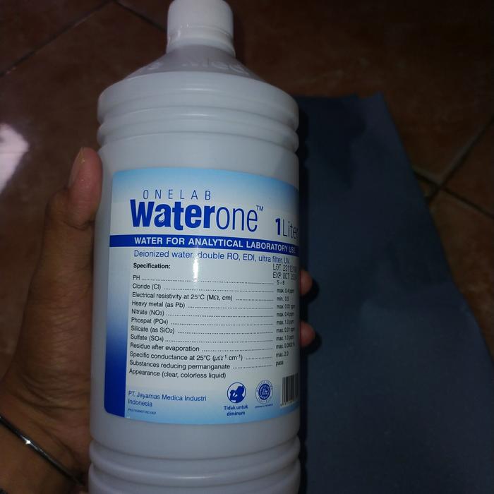 Jual aquadest/aquabidest/water one/steril water/1liter - Kab. Bekasi ...