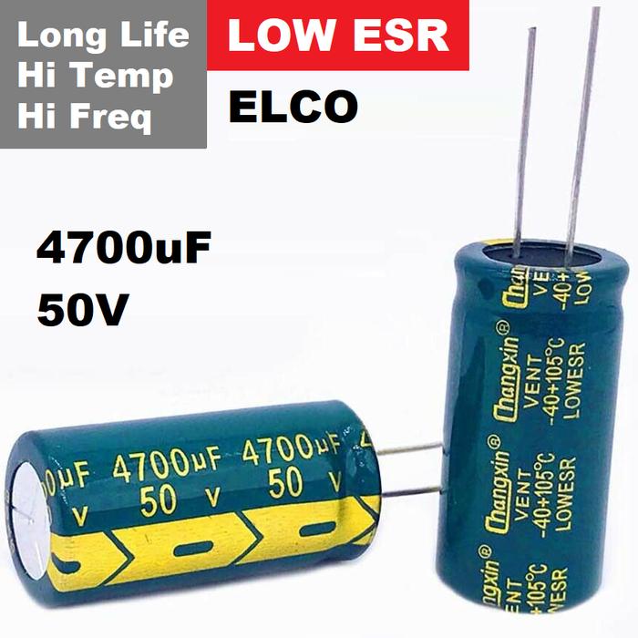 Jual ELCO LOW ESR Original Capacitor ELKO 4700uF 50V - Kota Bekasi - Mirorim.Indonesia | Tokopedia