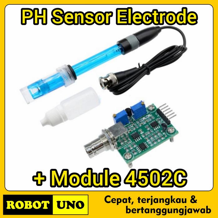 Jual PH Sensor Electrode + Module 4502C Sensor PH PH-4502C - Kota Medan ...