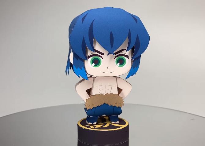 Jual Chibi Inosuke Hashibira Kimetsu No Yaiba Papercraft - Kab. Bekasi ...