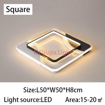 Jual Lampu Plafon led simple Kreatif Untuk Ruang Tamu Bulat dan Persegi ...