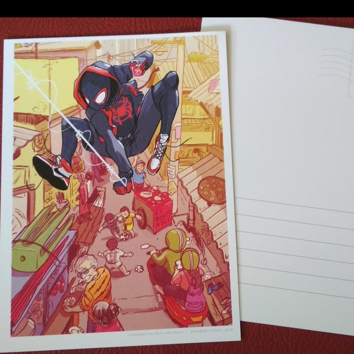 Jual Kartu Pos Marvel Spider-man Into Jakartaverse 2 - Fan Art - Kota ...