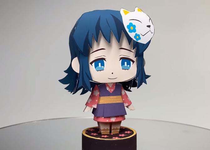 Jual Chibi makomo Kimetsu No Yaiba Demon Slayer Papercraft - Kab ...