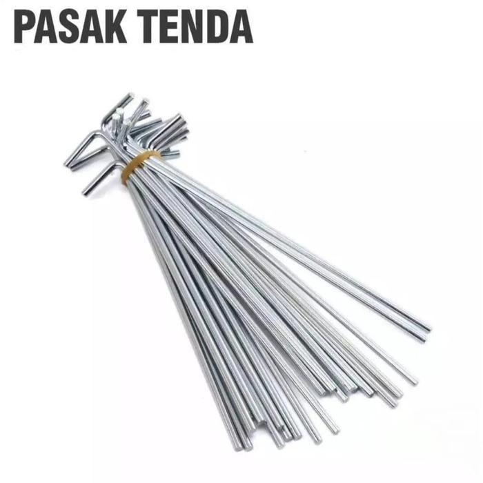 Jual Pasak Besi Import 4 mm x 17 cm - Pasak Tenda Stainlees Steel ...